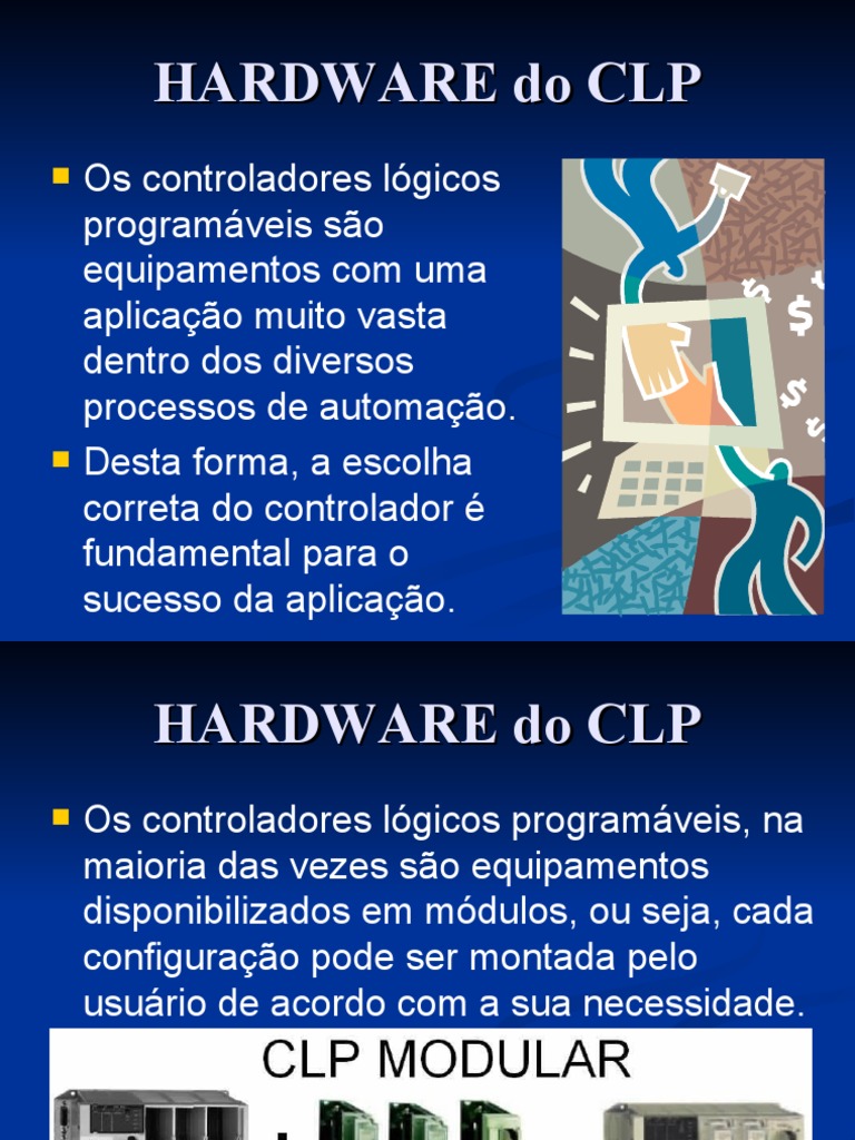 CLP - Hardware | PDF | Controlador lógico programável | Armazenamento ...