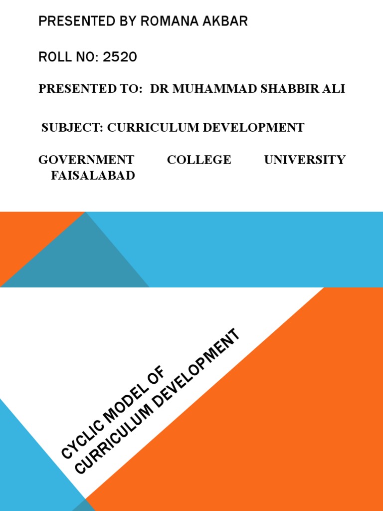 Cyclic Model of Curriculum | PDF | Curriculum | Experience