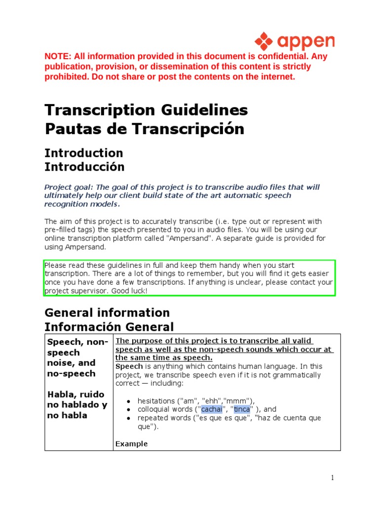 Transcribing Speech: Guidelines for Accurately Capturing Speech Content ...