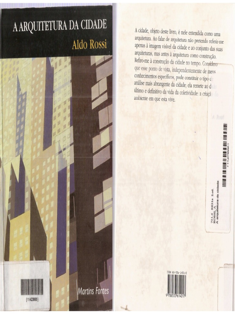 Rossi Aldo A Arquitetura Da Cidade | PDF
