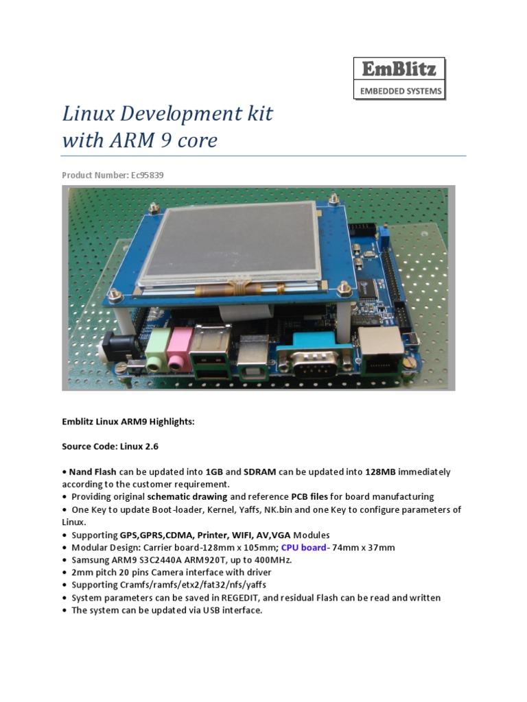 Linux Development Kit With ARM9 | PDF
