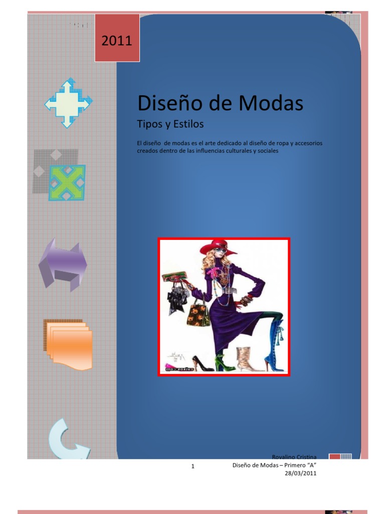 Tipos y Estilos de Diseño de Modas | PDF | Moda | Ropa