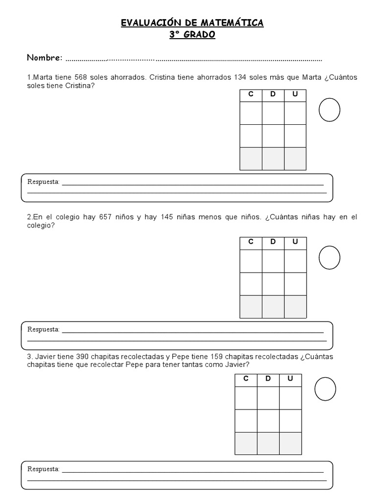 Examen Tipo Ece Matemática | PDF