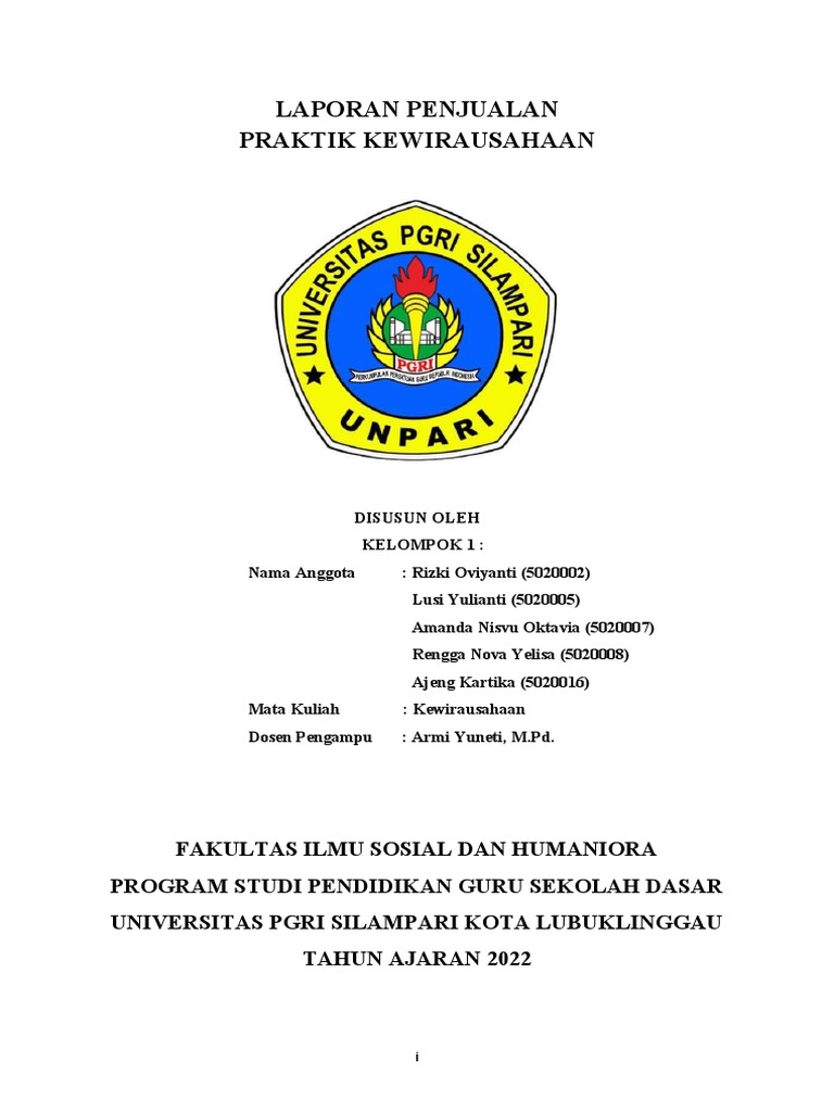 Salin-LAPORAN PENJUALAN UAS | PDF | Bisnis