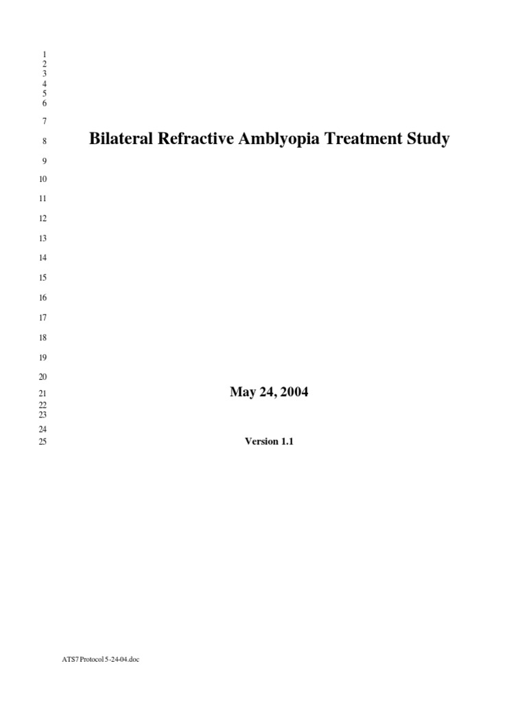 Bilateral Refractive Amblyopia Study | PDF | Visual Acuity | Glasses