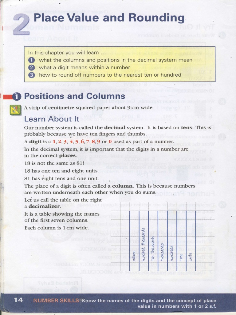 SuccessInMathsBk1Ch2PlaceValue&Rounding | PDF | Numbers | Naming ...
