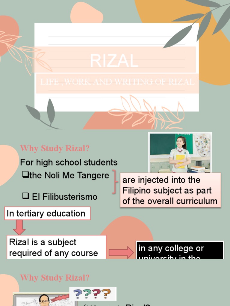Why Study Rizal | PDF