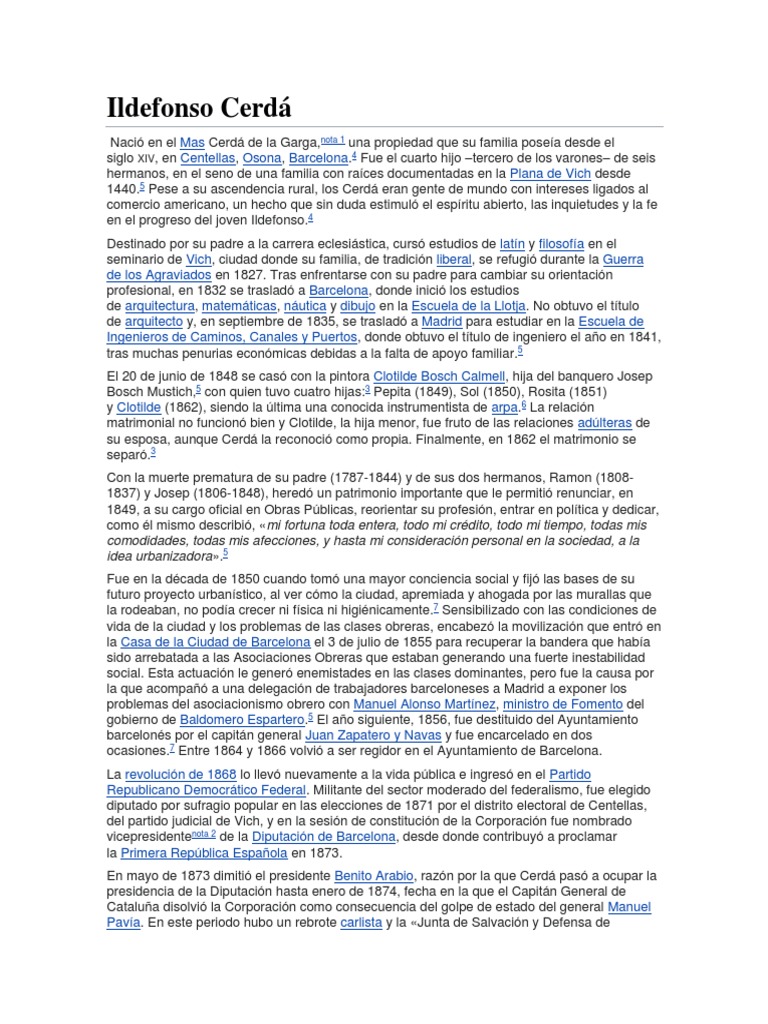 Ildefonso Cerdá | PDF