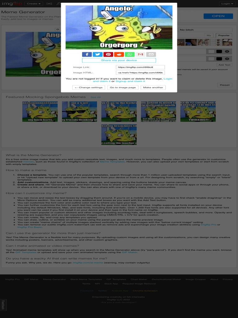 Meme Generator - Imgflip 2 | PDF | Computing | Cyberspace