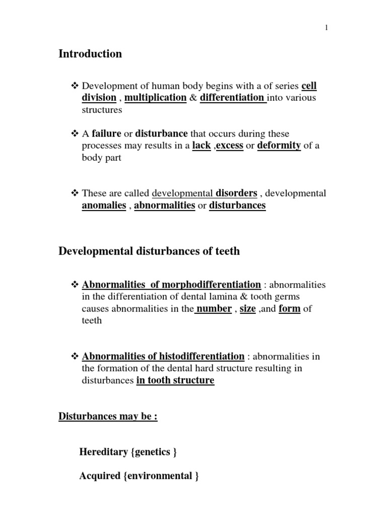 Abnormalities of Teeth | Download Free PDF | Human Tooth | Tooth Enamel