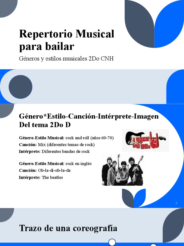 Repertorio Musical para Bailar . | PDF