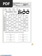 Guía de Trabajo Números 300 400 | PDF