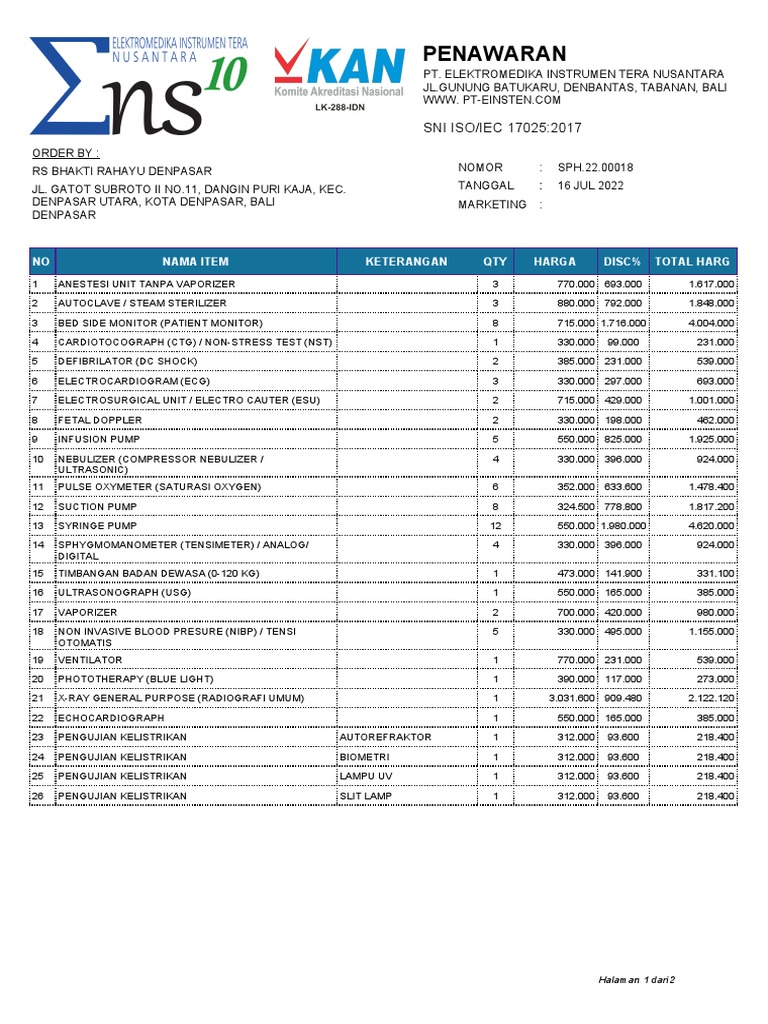 SPH - RSBR DPS - 00018 | PDF