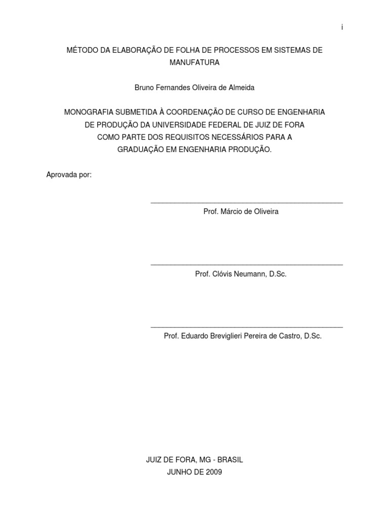 Folha de Processo | PDF | Padronização | Qualidade (negócios)