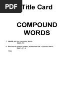 Compound Word Activities Using If You Give A Pig A Pancake | PDF