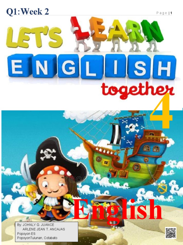 Grade 4 English Learning Guide | PDF | Plural | Reading Comprehension