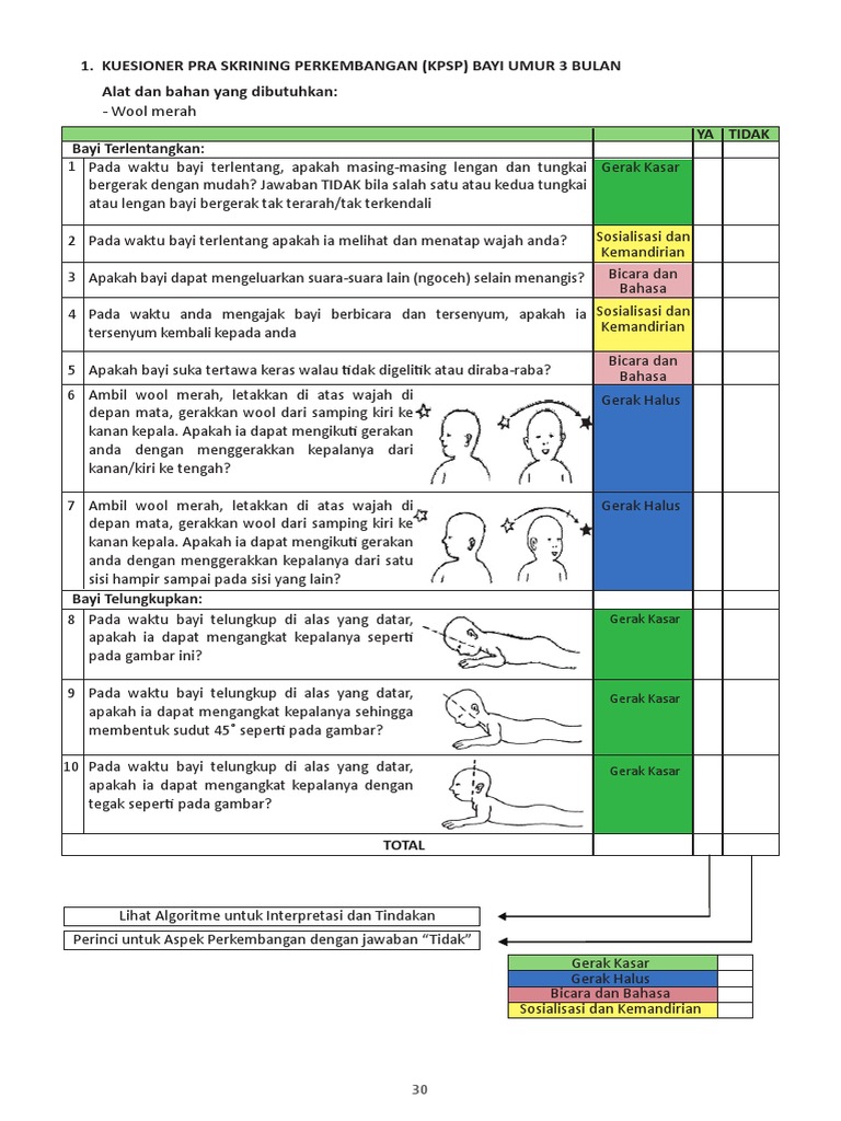 Kuesioner Pra Skrining Perkembangan (KPSP) | PDF Kuesioner Pra Skrining Perkembangan (KPSP) | PDF