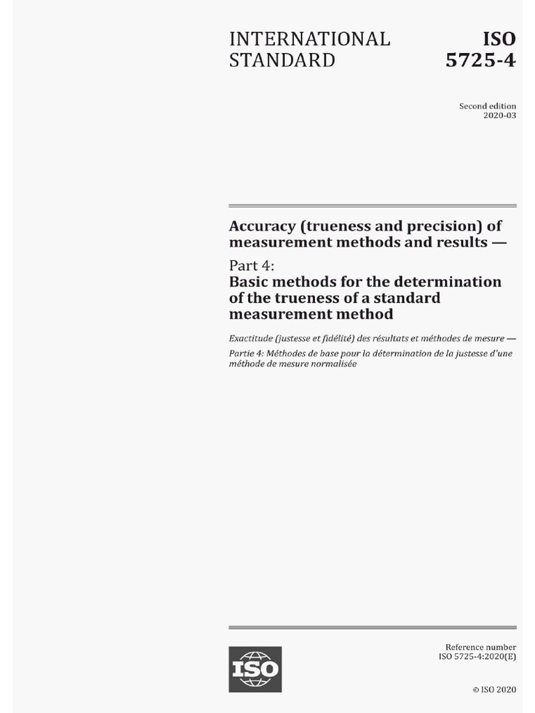 Iso 5725-4 2020 | PDF