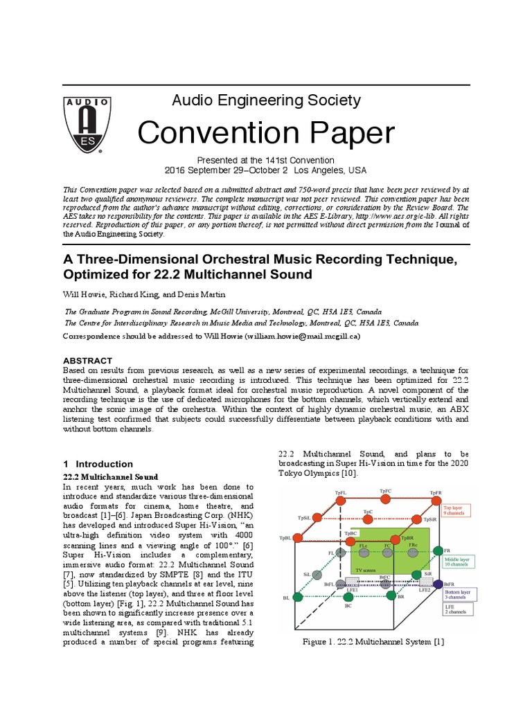 Audio Engineering Society Convention Paper - WH - AES141.OrchestraRec ...