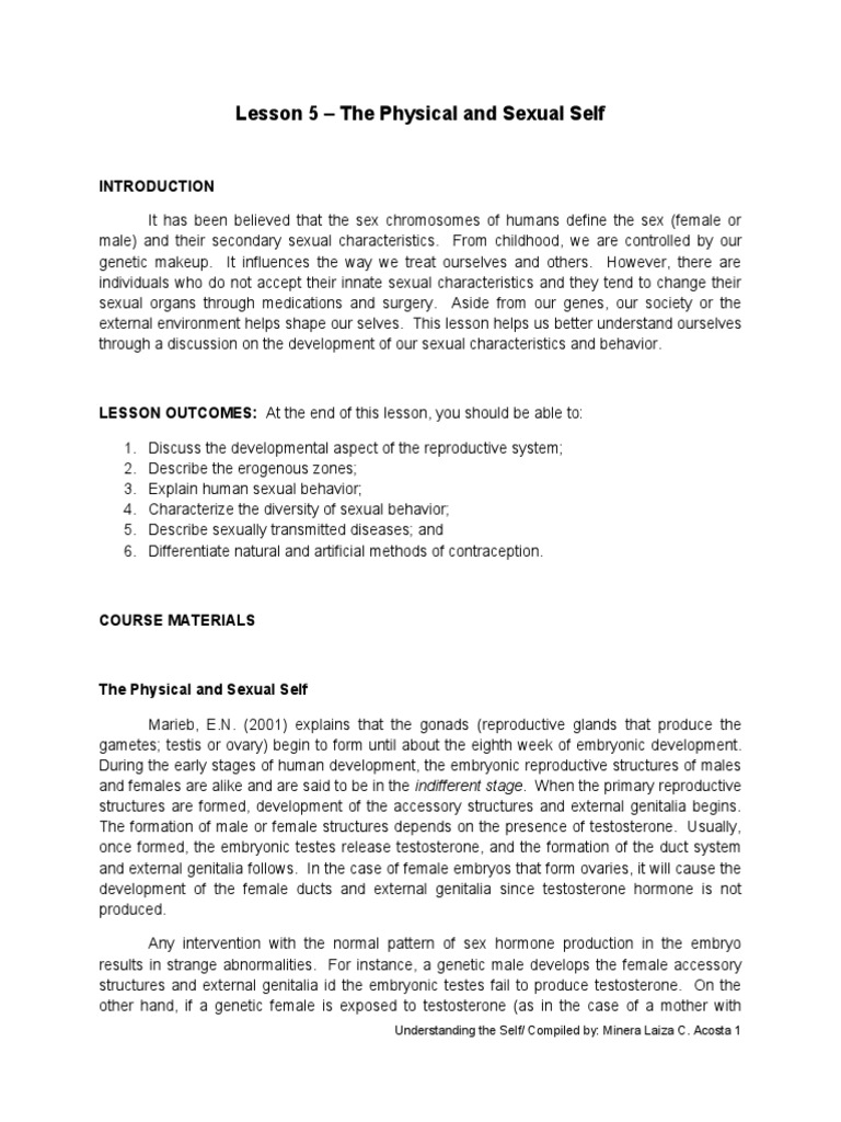 UTS-LESSON-5 | PDF | Puberty | Sexual Intercourse