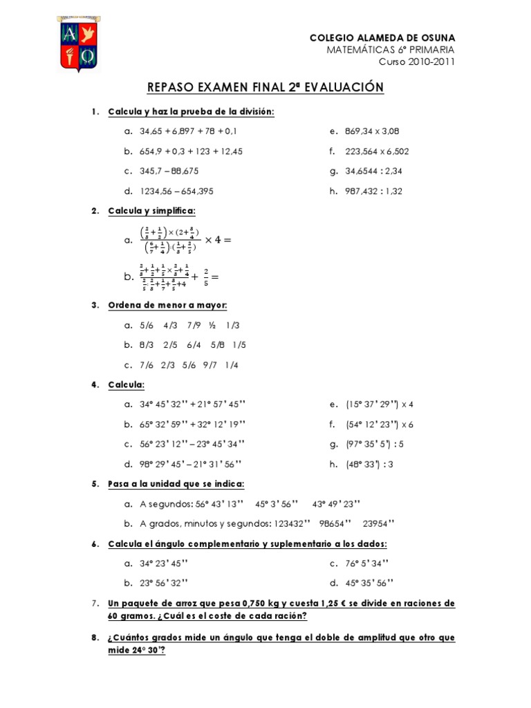 REPASO EXAMEN Final 2 EVALUACIÓN | PDF | Hogar, jardinería y bricolaje
