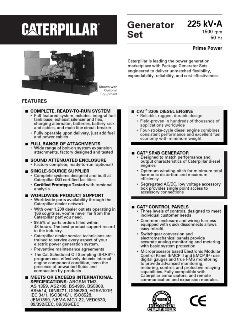 3306 180KW PR | PDF | Radiator | Engines