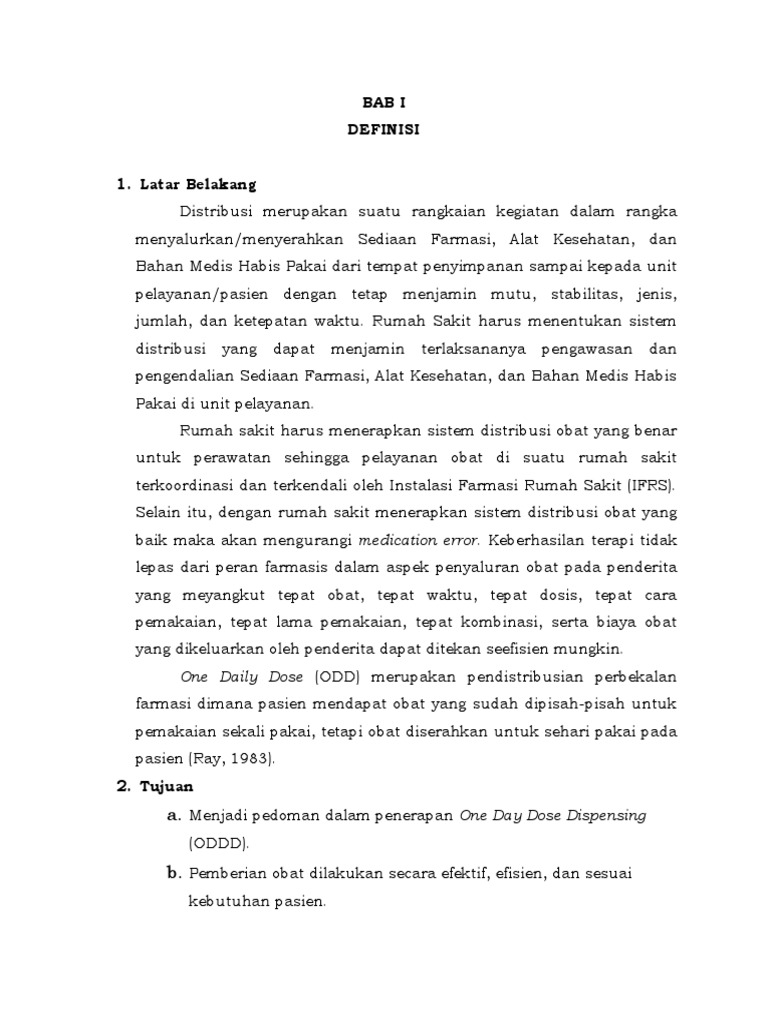Penerapan Sistem ODD di Rumah Sakit | PDF | Sains & Matematika