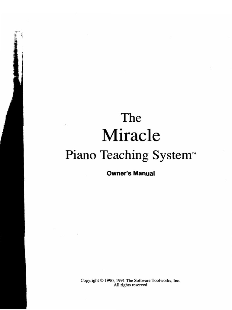 Miracle Piano Teaching System Owners Guide | PDF