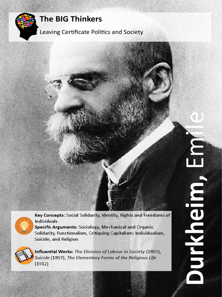 Emile Durkheim v2 | PDF | Émile Durkheim | Sociology