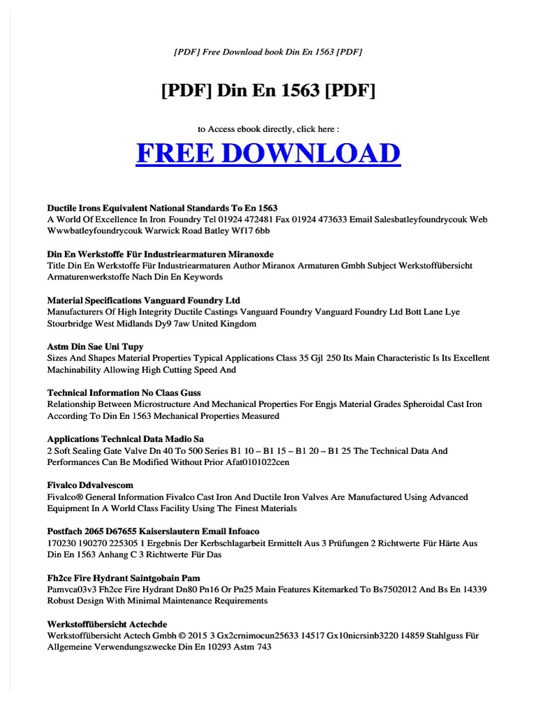 Qdoc - Tips Din en 1563 | PDF | Building Materials | Metals