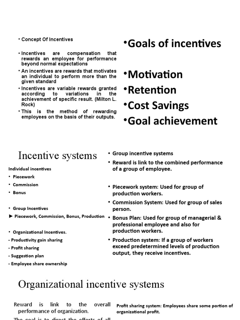 Designing An Incentive System | PDF | Incentive | Employment