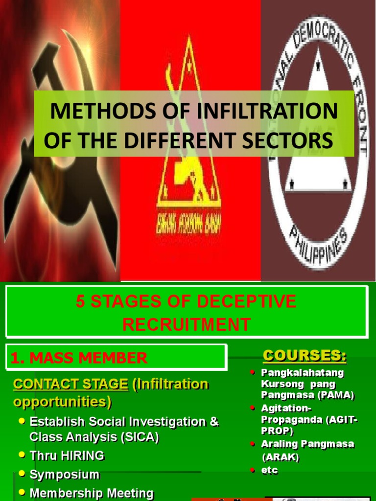 Infiltration Methods in Philippine Sectors | PDF | Philippines ...