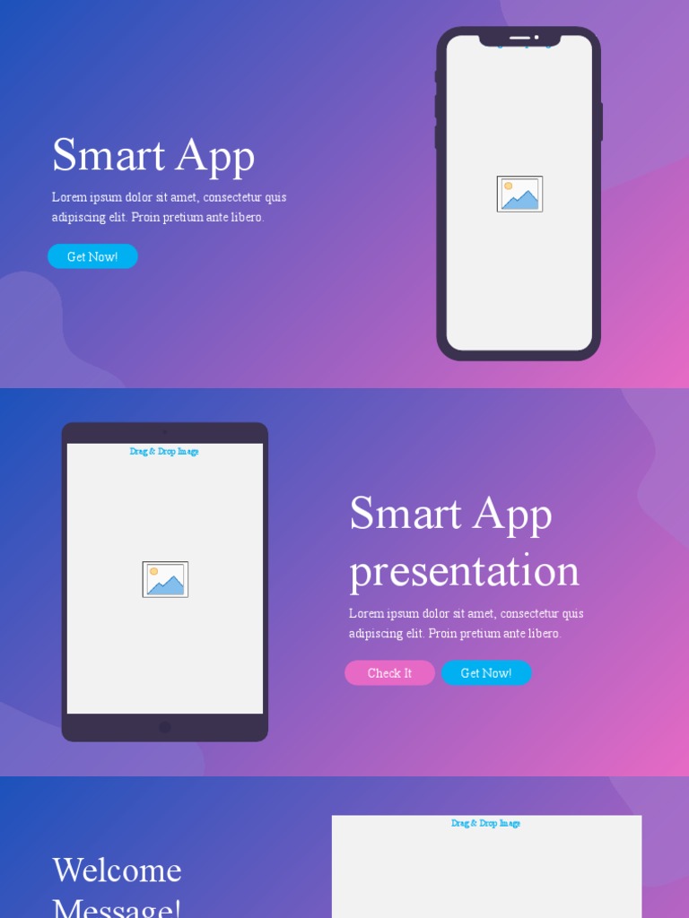 Smart App PowerPoint Template by SlideWin | PDF | Visual Journalism ...