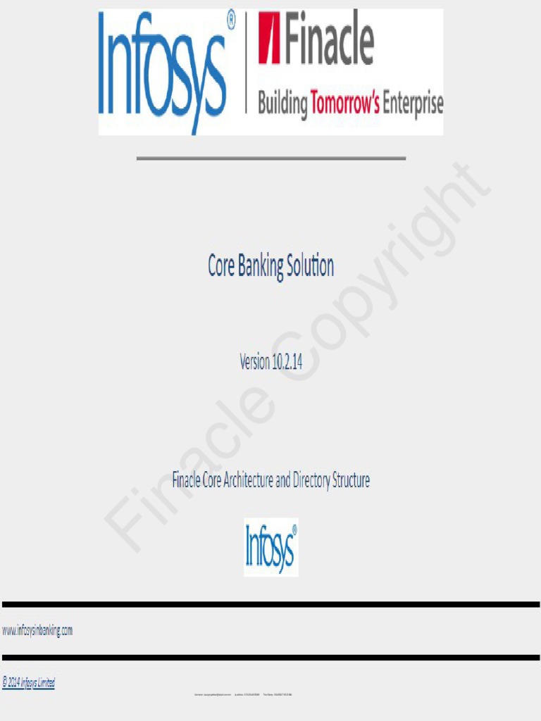 Finacle Core Architecture and Directory Structure - 10.2.18 | PDF ...