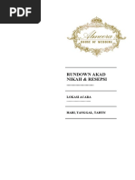 Contoh RUNDOWN AKAD NIKAH | PDF