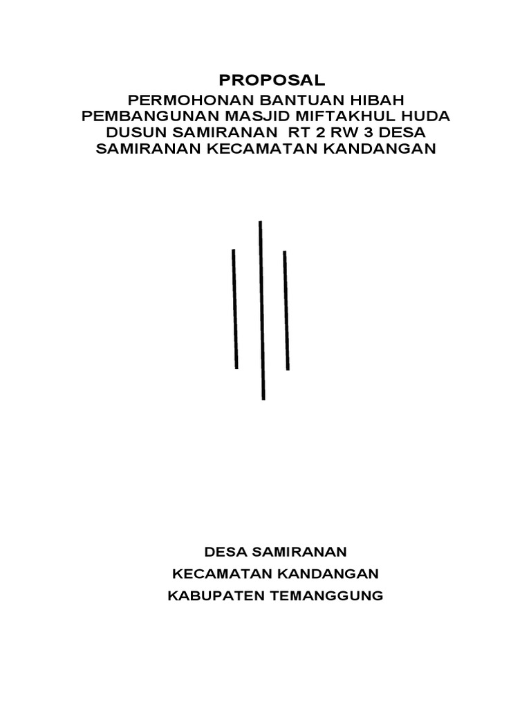Contoh Proposal 2022 KESRA | PDF