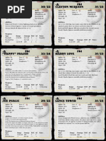 Pulp Alley FILLABLE CHARACTER CARDS - V2.1 | PDF