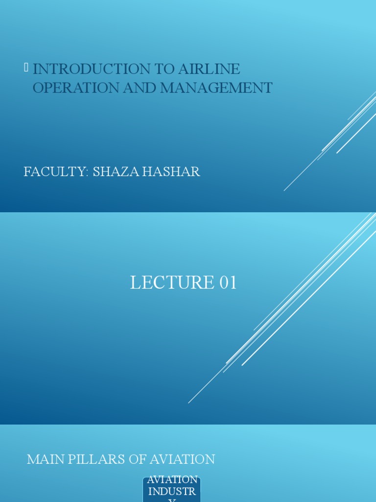 1 Introduction To Airline Operation | PDF | Airlines | Aviation