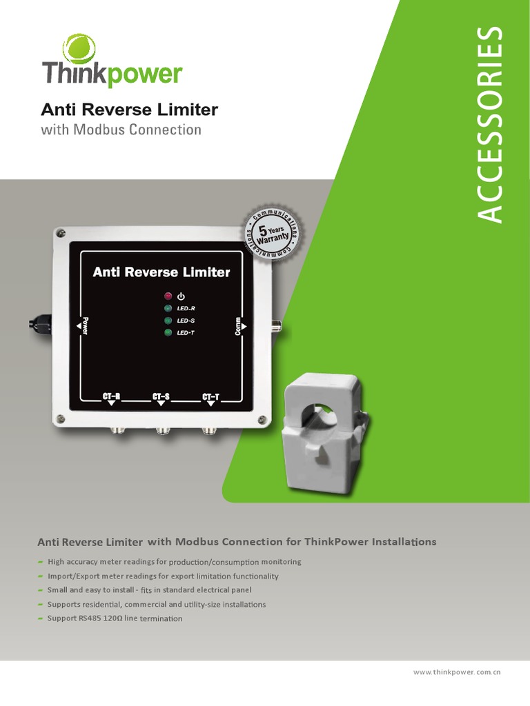 Anti - Reverse Limiter Box Datasheet | PDF