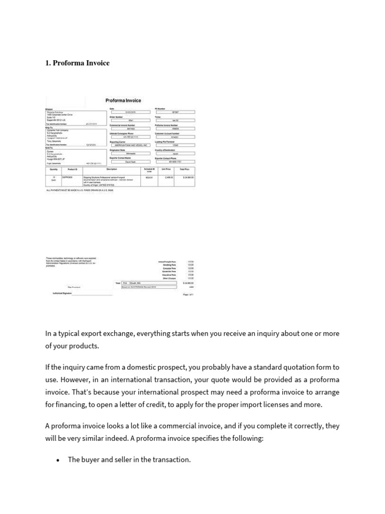 Example of International Document | PDF | Bill Of Lading | Cargo