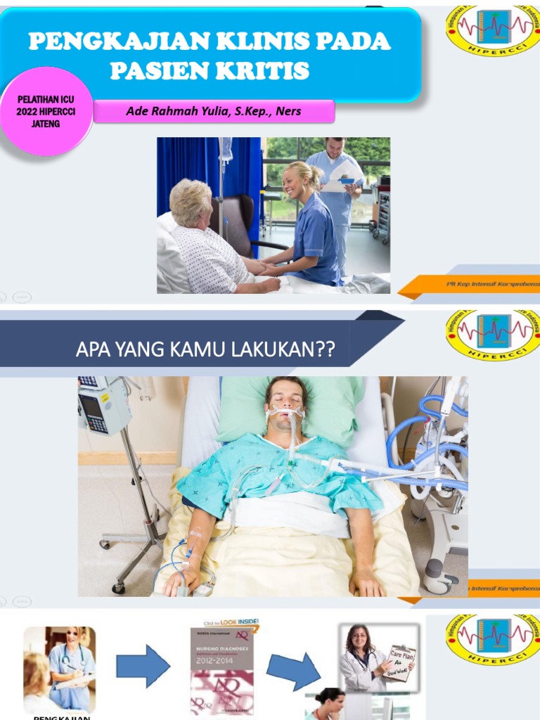 Ade - Materi Pengkajian Klinis Pasien Kritis 2022 | PDF