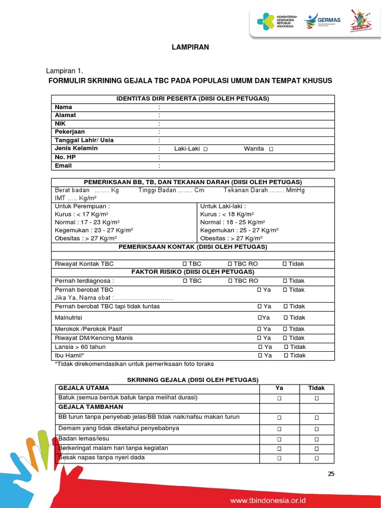 Form Skrining Di Populasi Umum-Khusus | PDF