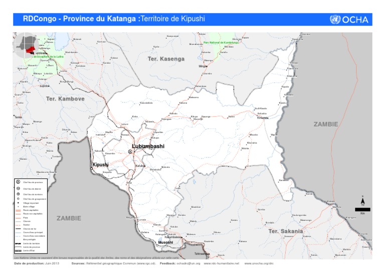 Carte du territoire de Kipushi | PDF | Protection environnementale ...