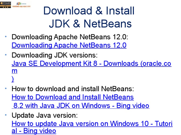 Install JDK & NetBeans 8 | PDF | Home & Garden | Technology & Engineering Install JDK & NetBeans 8 | PDF | Home & Garden | Technology & Engineering