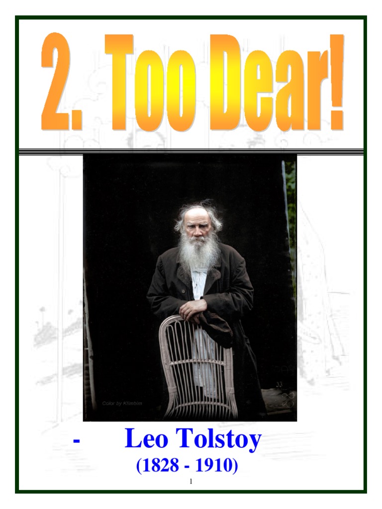 Too Dear! Summary. | PDF