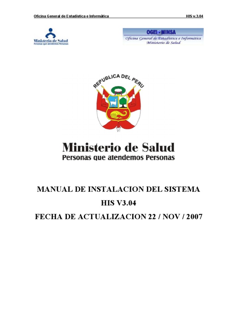 Manual de Instalacin HIS 3.04 | PDF | Archivo de computadora ...