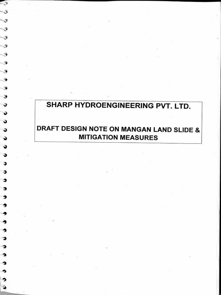 Design Note On Land Slides | PDF
