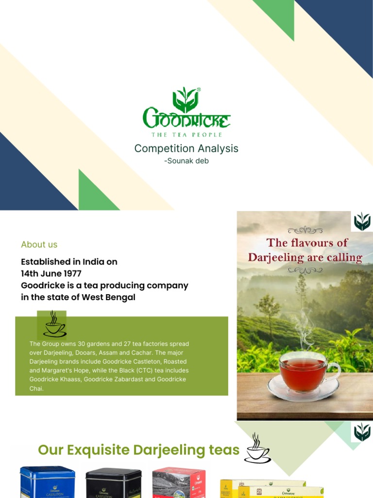Goodricke Castleton Tea Overview | PDF | Tea | Flavor