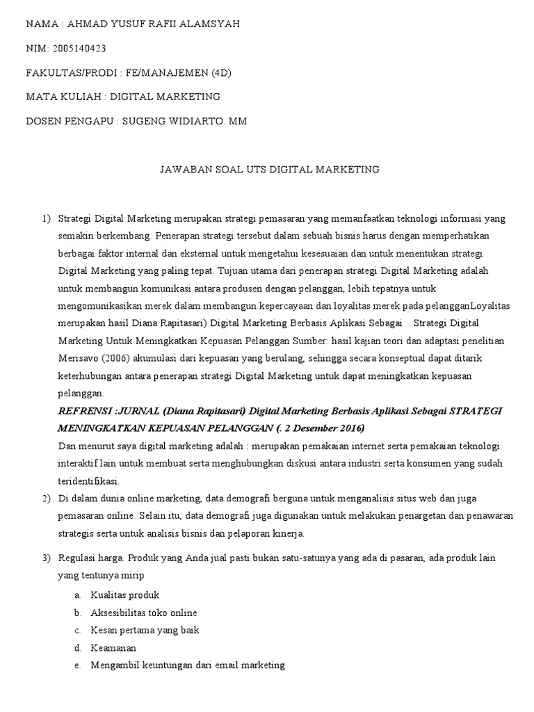 Tugas Uts Digital | PDF