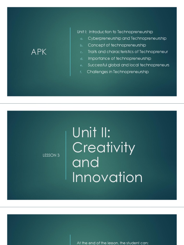 4 - Unit II - Creativity | PDF | Creativity | Idea